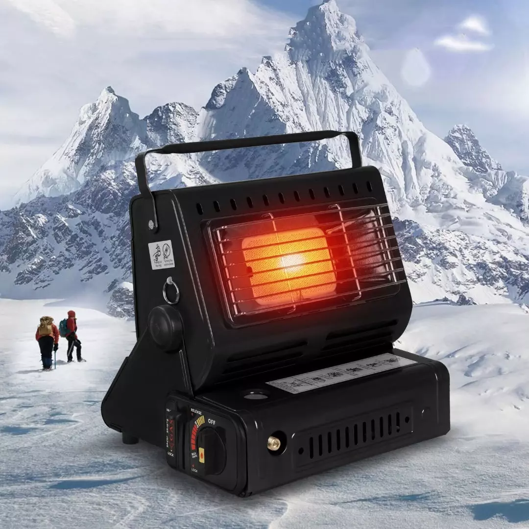 A Yanchuan 2 in 1 Portable Camping Gas Heater and Stove 1300W